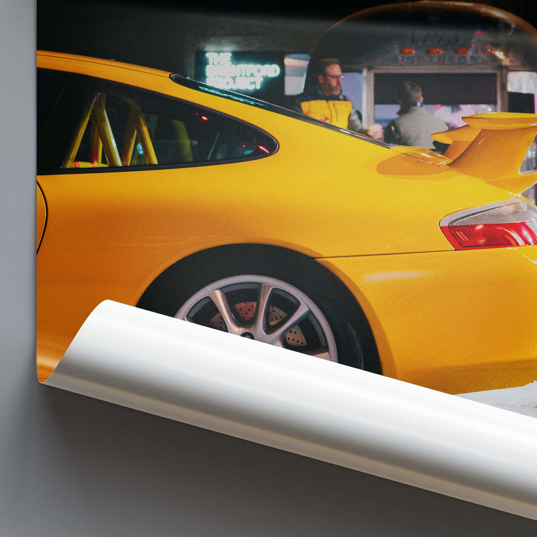 Poster 052 - Porsche 911 (996) GT3 - Speed Yellow – pimoprints